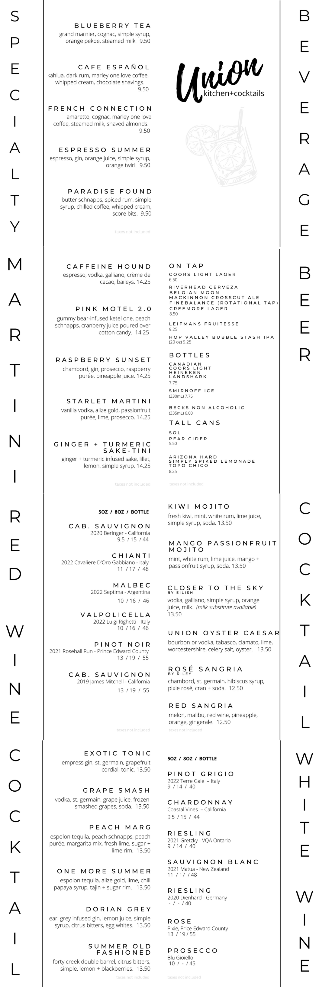 Union Kitchen + Cocktails | Union Kitchen + Cocktails